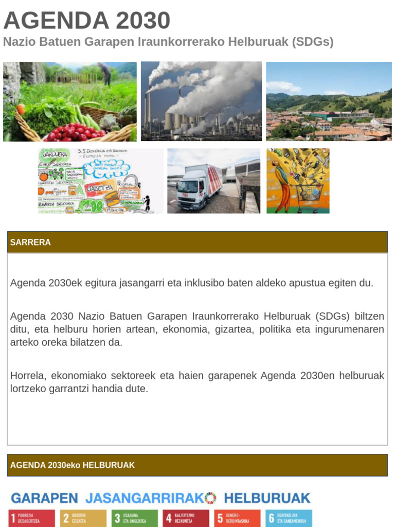 3 Proiektua Agenda 2030 | PDF