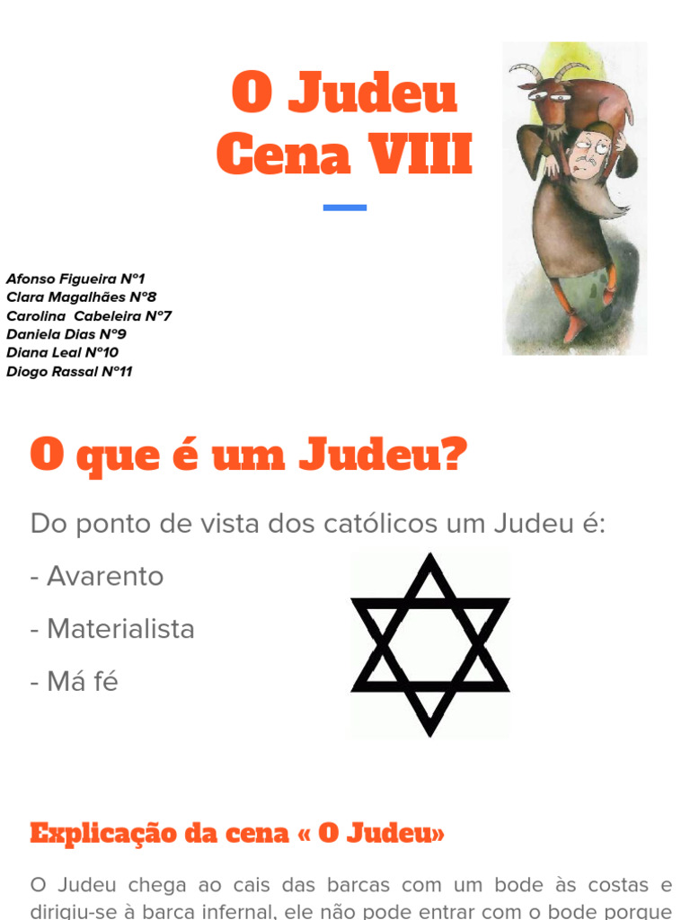 Análise da Cena "O Judeu" de Afonso Figueira | PDF