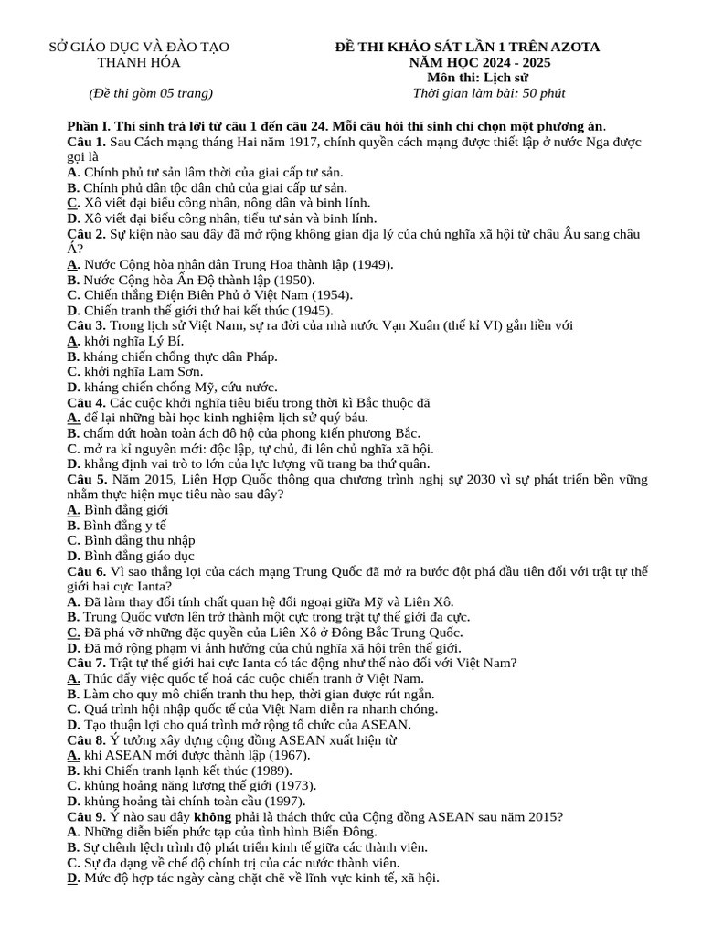 LS - Đề 1.1 Azota | PDF