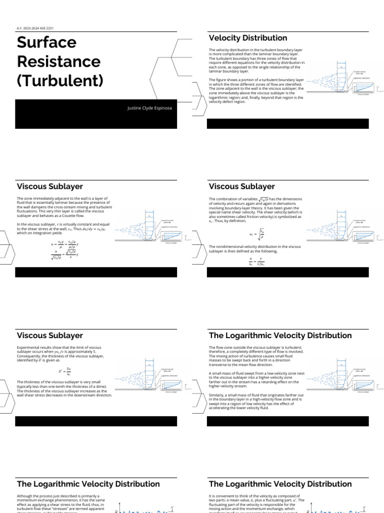 Surface Resistance Turbulentsimplified | PDF | Boundary Layer | Turbulence