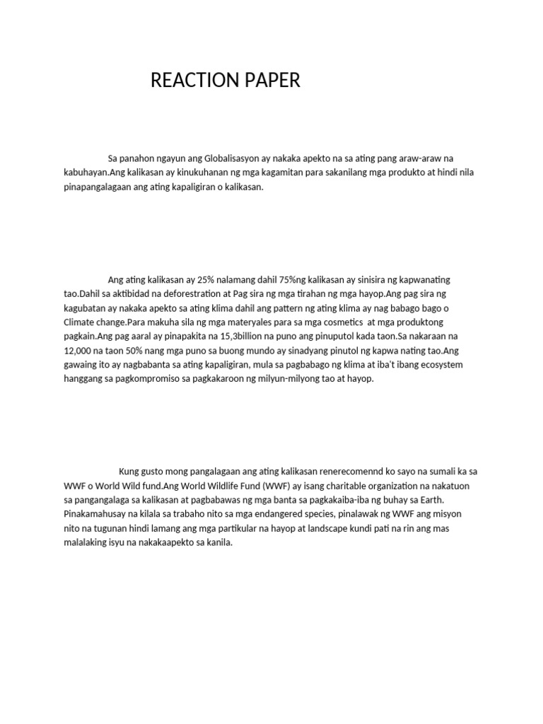 REACTION PAPER-WPS Office | PDF
