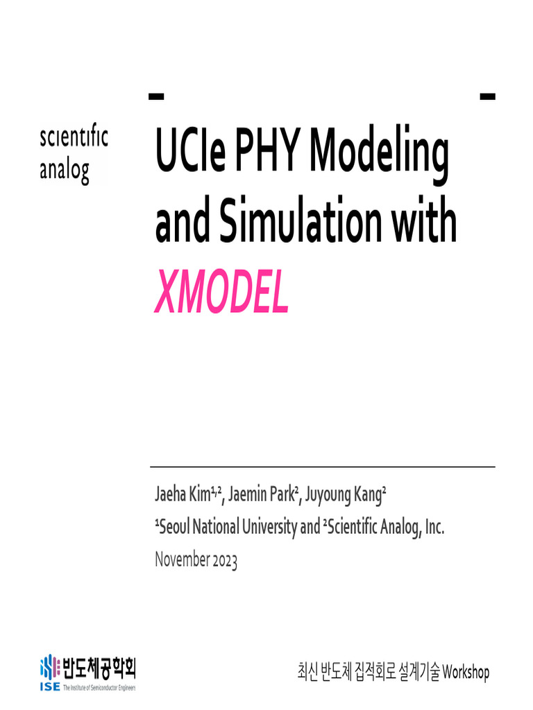 UCIe PHY Modeling with XMODEL Techniques | PDF | Electricity ...
