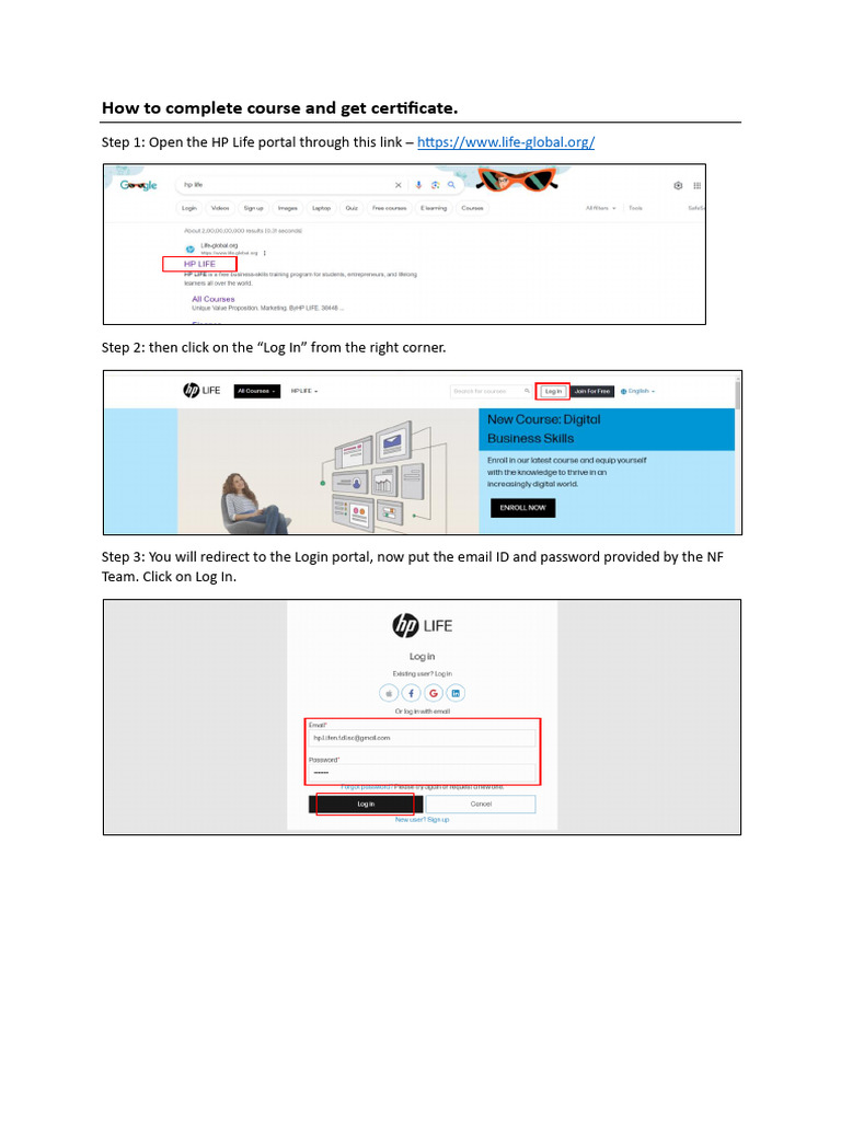 How To Complete Course and Get Certificate | PDF