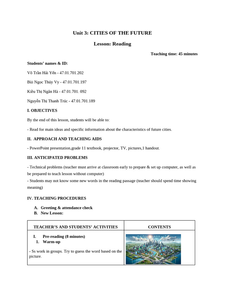 Future Cities: Characteristics & Concepts | PDF | Sustainable Energy ...