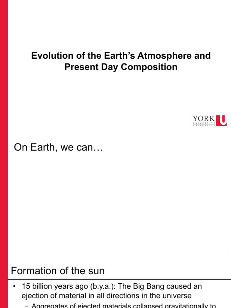 NATS 1515 - Evolution of Atmosphere | PDF | Atmosphere Of Earth ...