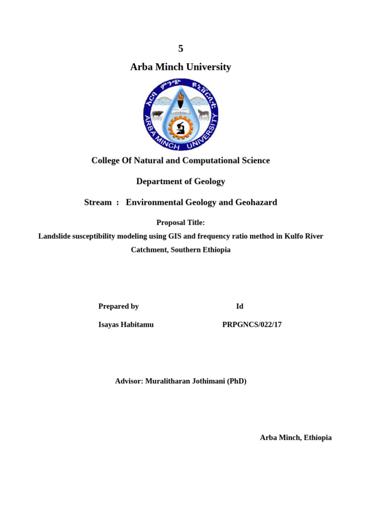 NEW ISAYAS PROPOSAL Cont | PDF | Landslide | Geographic Information System