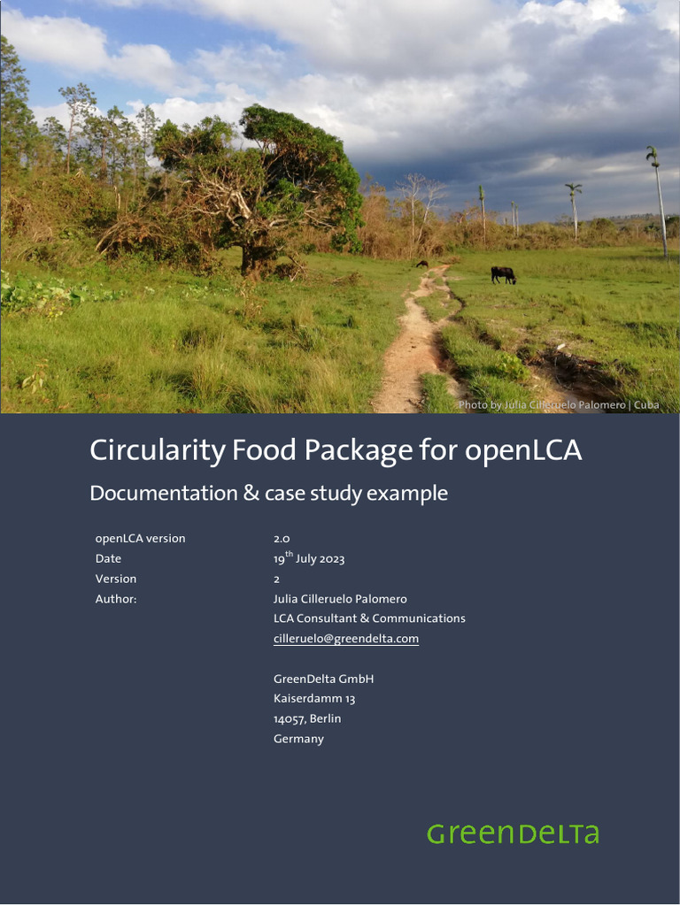 Circularity Food Package Database Documentation Case Study v6 | PDF | Life Cycle Assessment ...