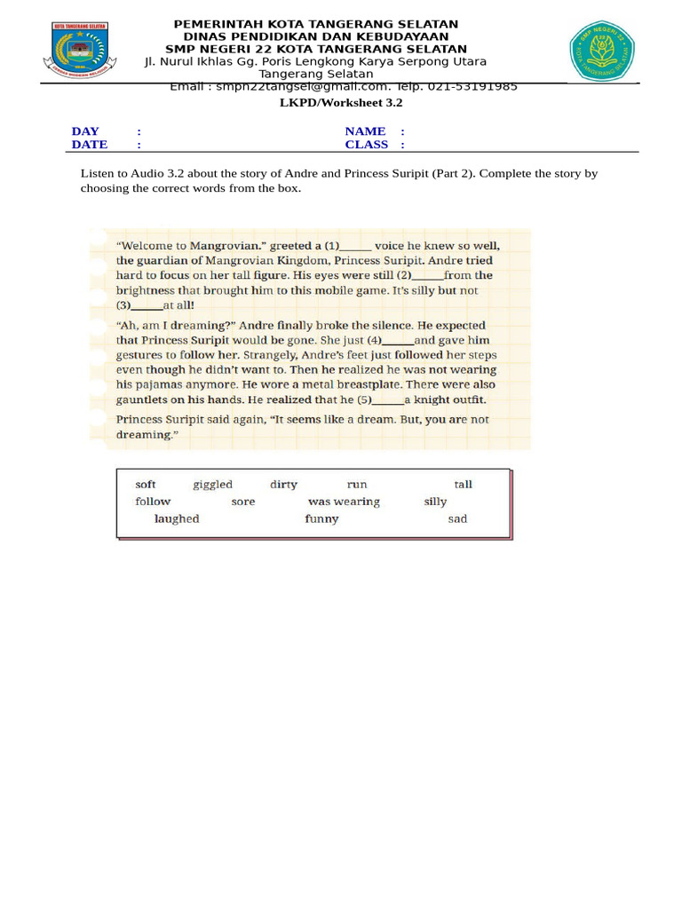 LKPD Worksheet 3.2 | PDF