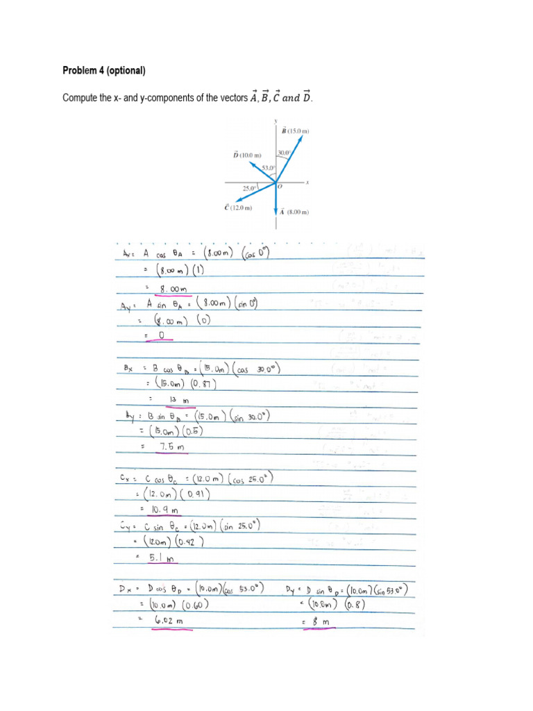 Vectors Problem 4 | PDF