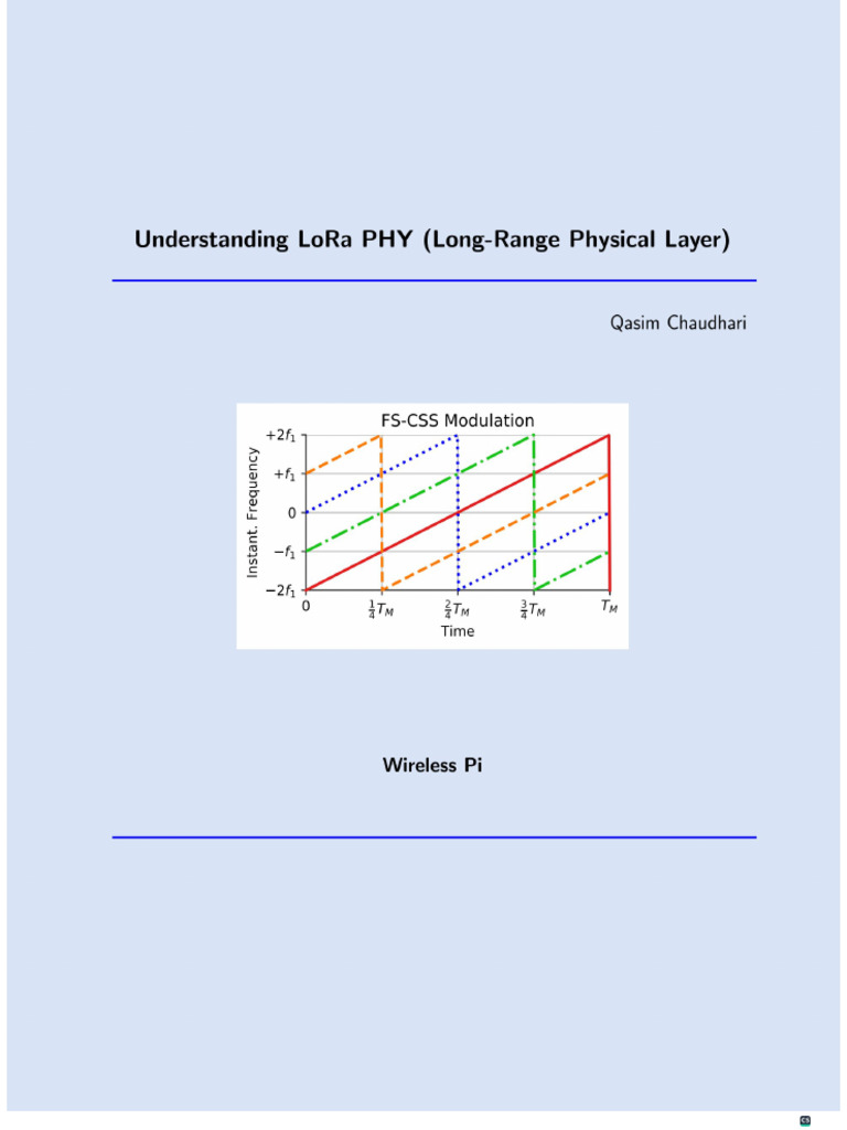 Understanding Lora Phy (Long-Range Physical Layer) : Qasim Chaudhari ...