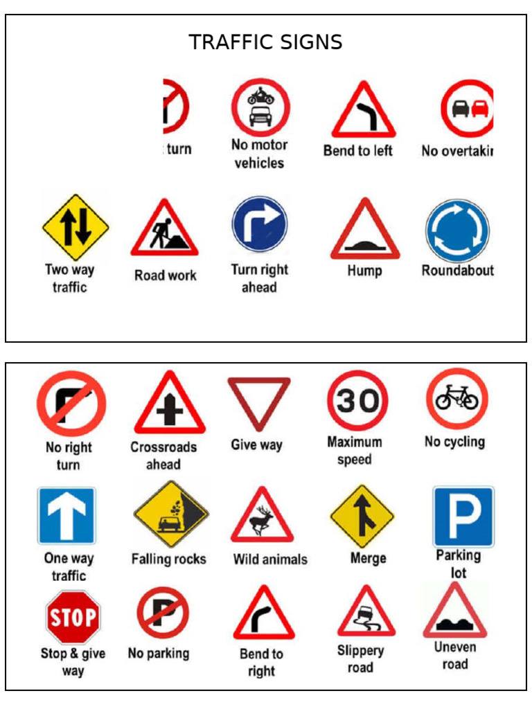 TRAFFIC SIGNS | PDF