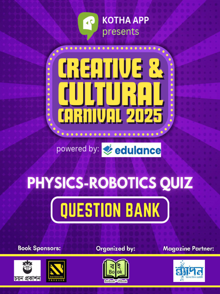 Physics-Robotics Quiz - by Boibook | PDF | Bomb Disposal | Force