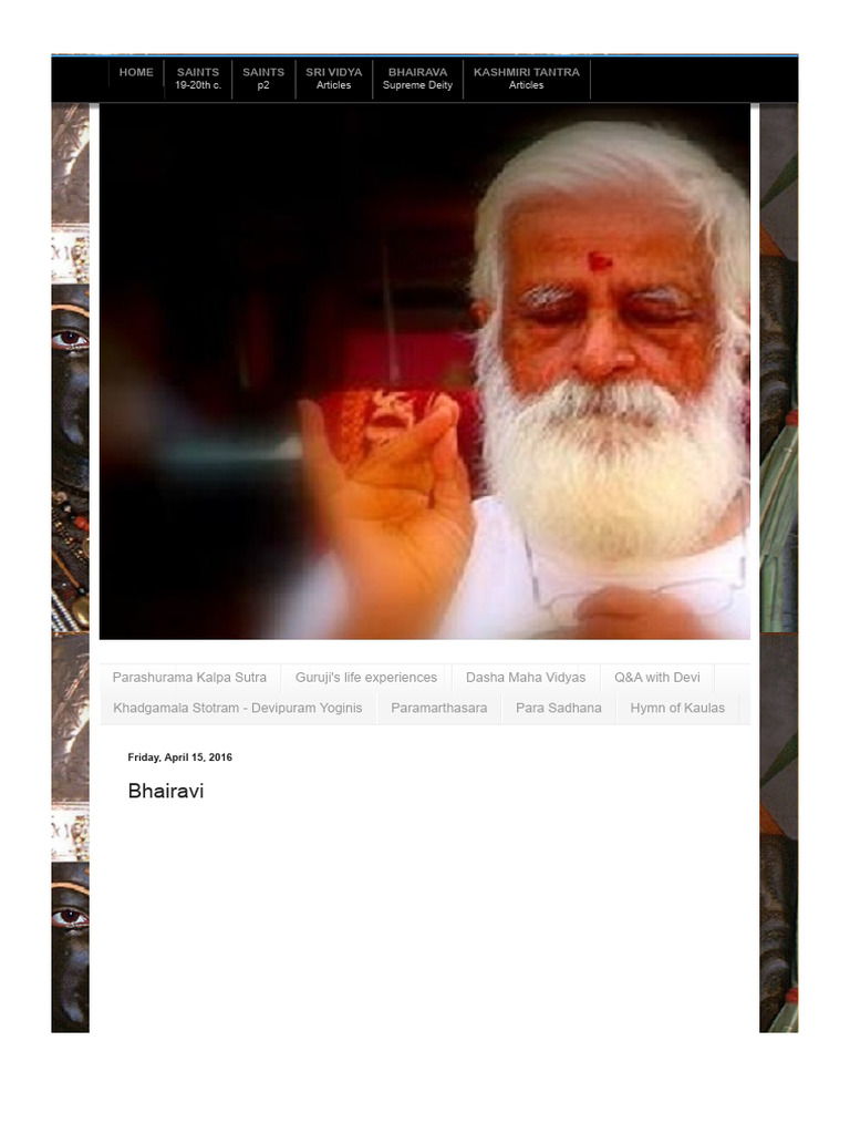 Amritananda Natha Saraswati - Bhairavi | PDF | Kama | Moksha