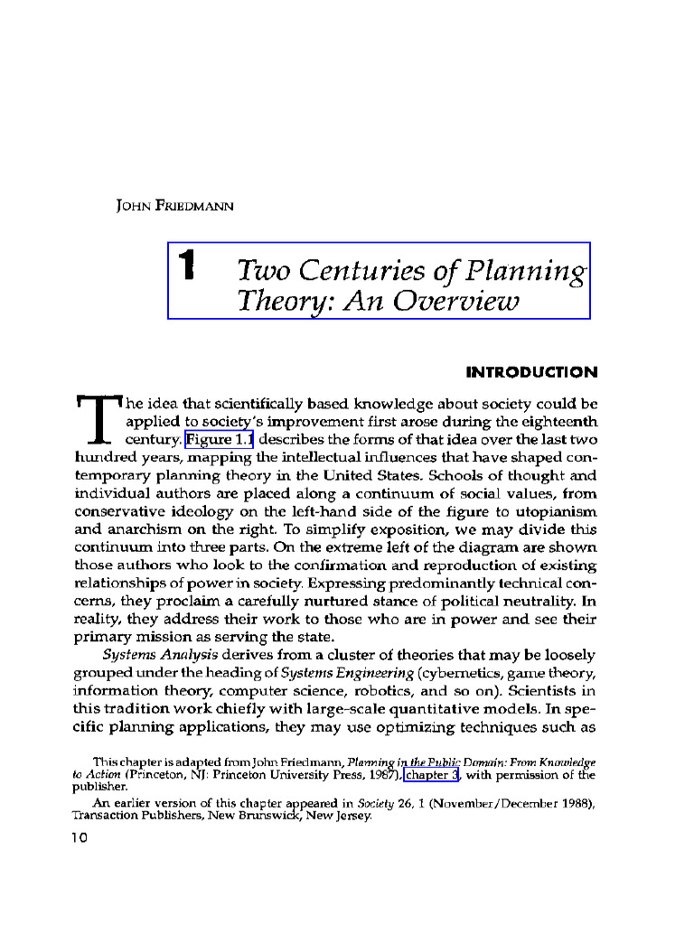 Overview of Two Centuries of Planning Theory | PDF | Economics | Theory
