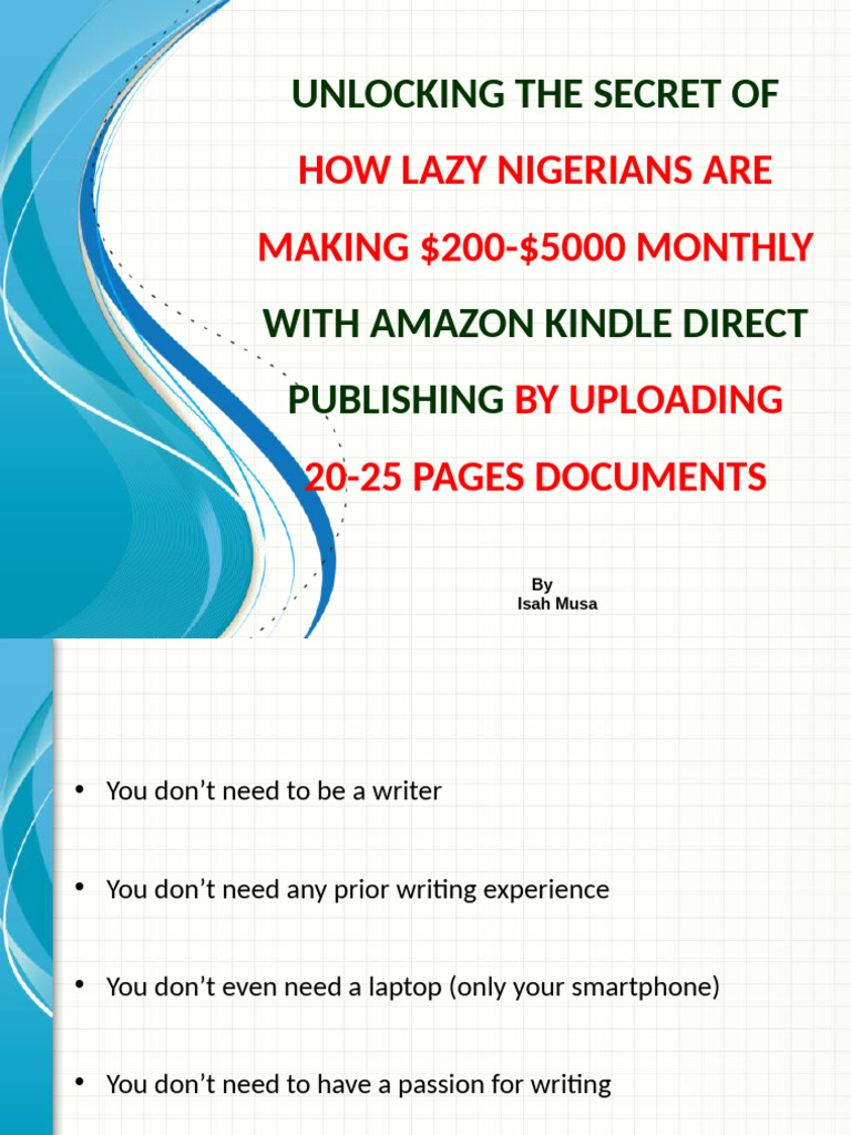 Amazon KDP Webinar Presentation | PDF