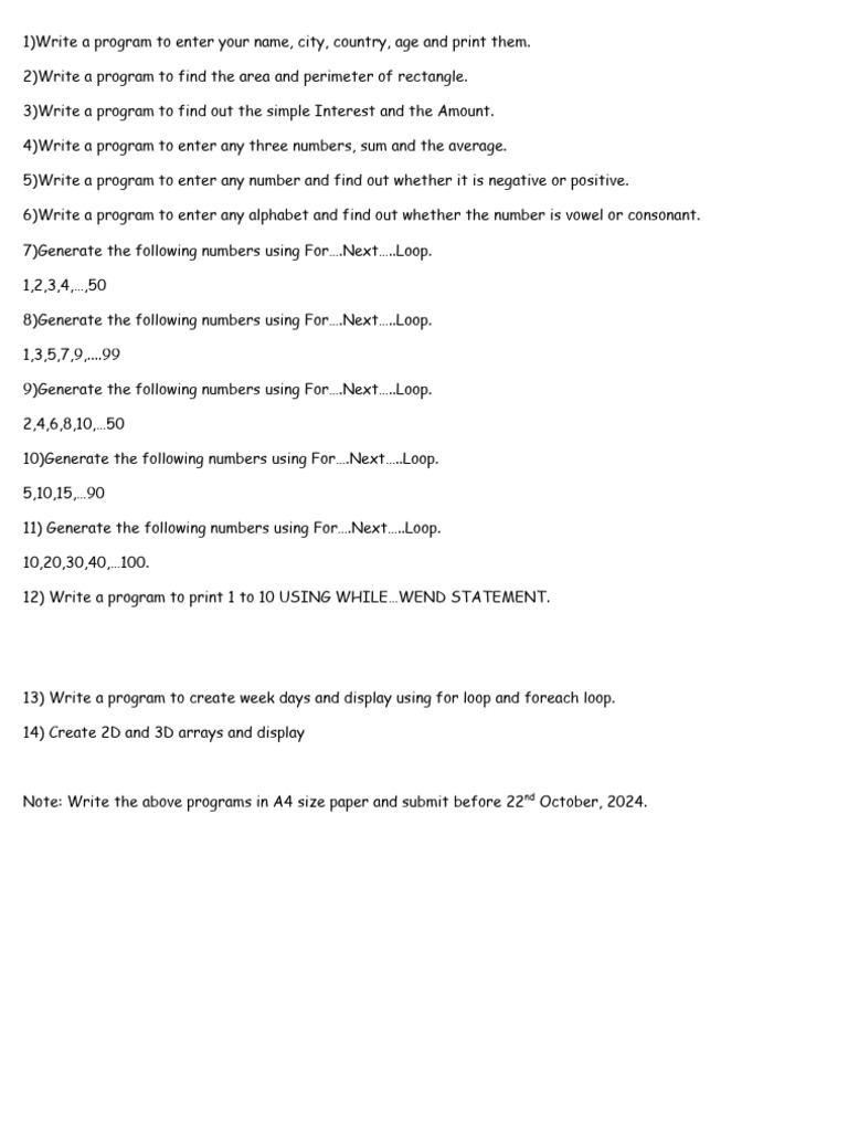 Assignment_console_program_VB.NET | PDF