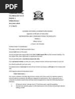 S4 Ict Paper 2 Practical Examination 2024 | PDF | Computer File | Computing