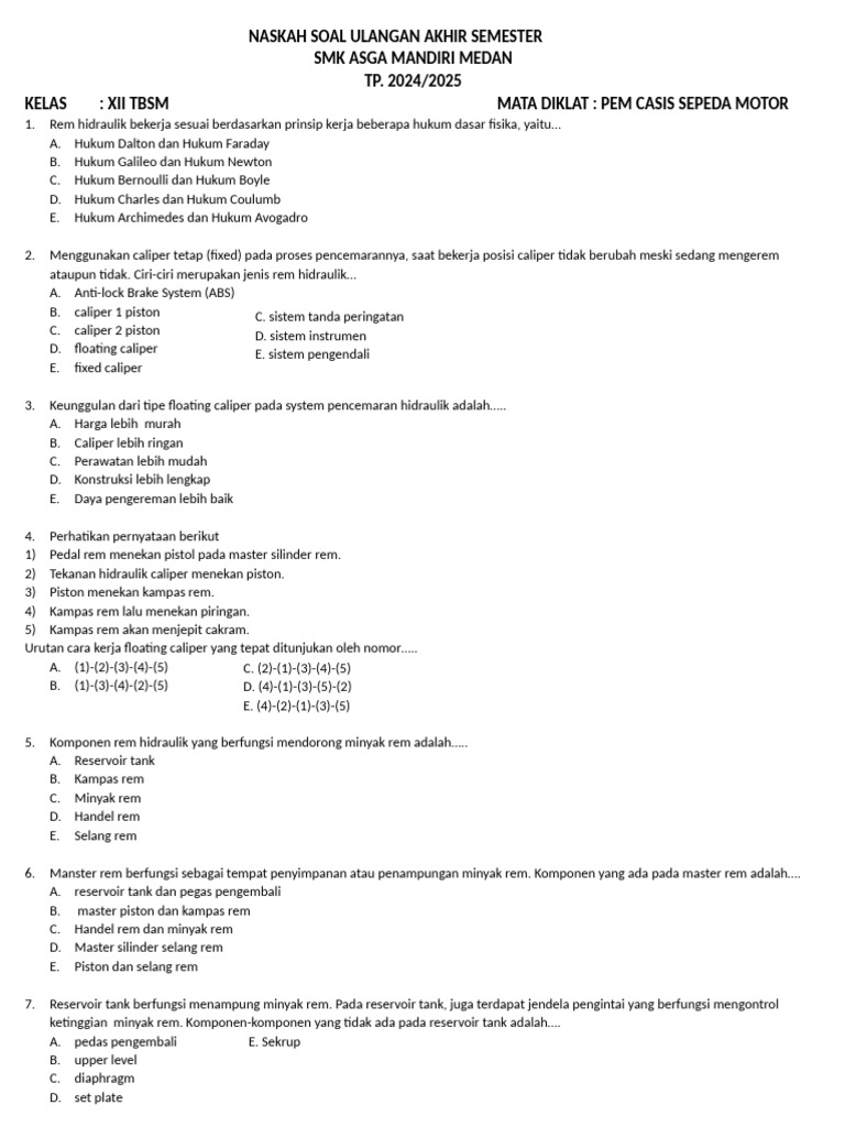 Casis Pilihan Ganda Dan Esaii | PDF