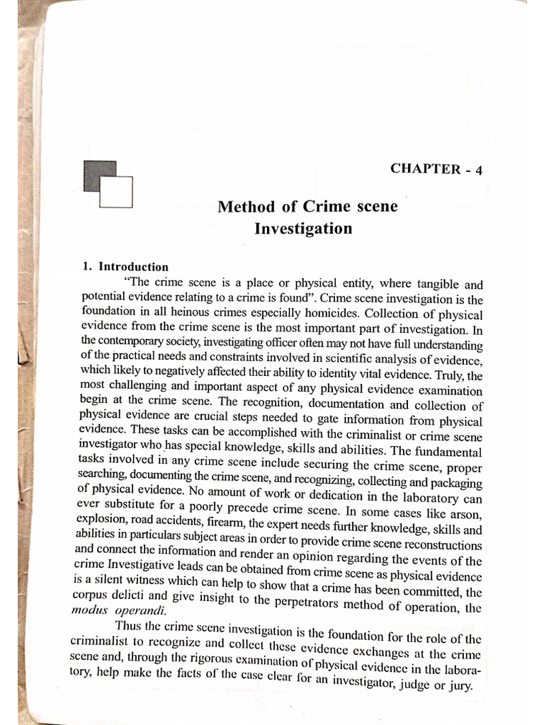 Crime Scene Management | PDF