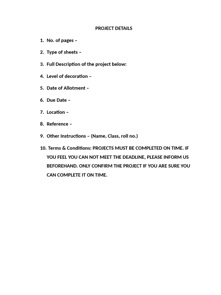 Assignment Info (Bobby) | PDF