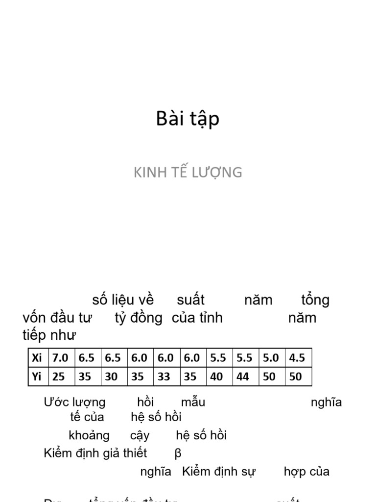 Bai Tap Kinh Te Luong | PDF