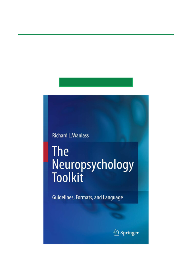 Neuropsychology Toolkit Guidelines | PDF | Neuropsychology | Psychology
