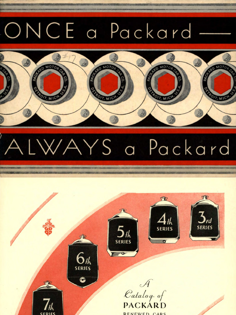 1925 1931 - Packard RenewedCarsBrochure | PDF | Used Car | Luxury Vehicles