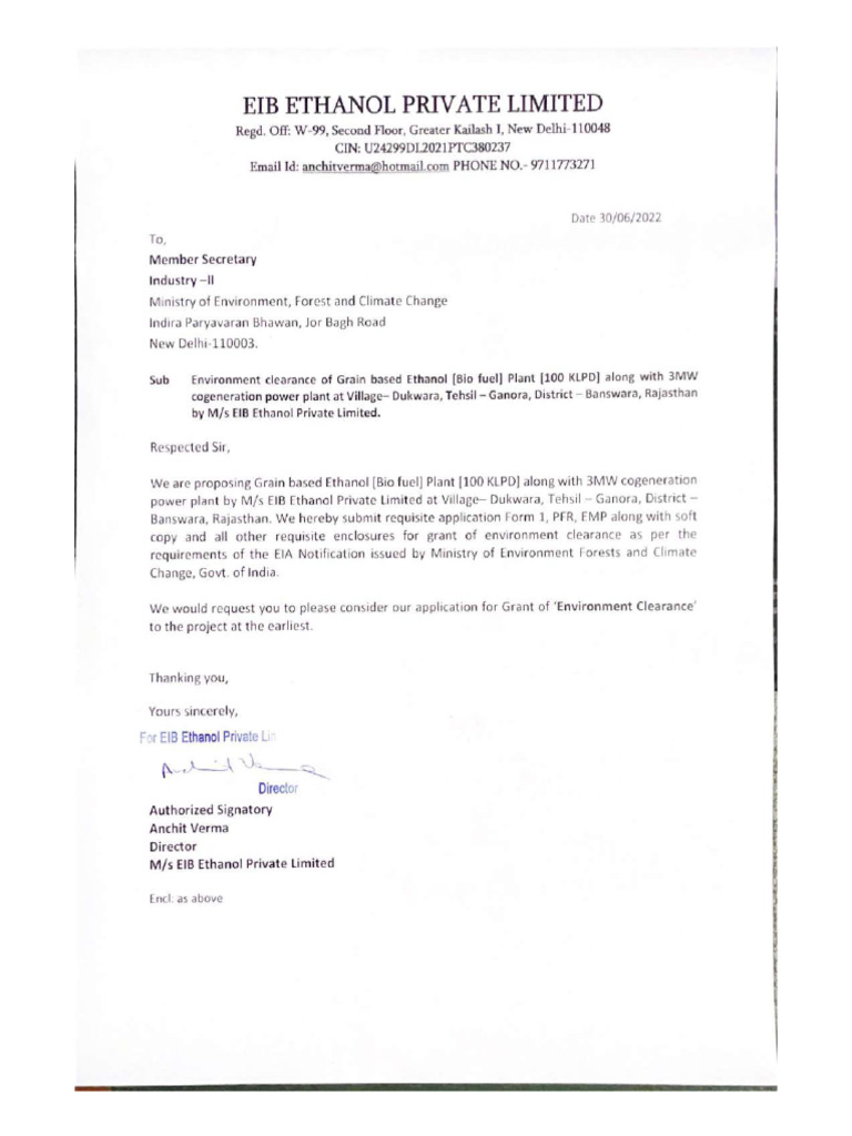 Complete Report For Environment Clearance | PDF | Cereals | Water