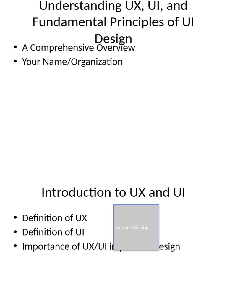 Understanding UX UI Principles With Images | PDF | User Interface Design | User Interface