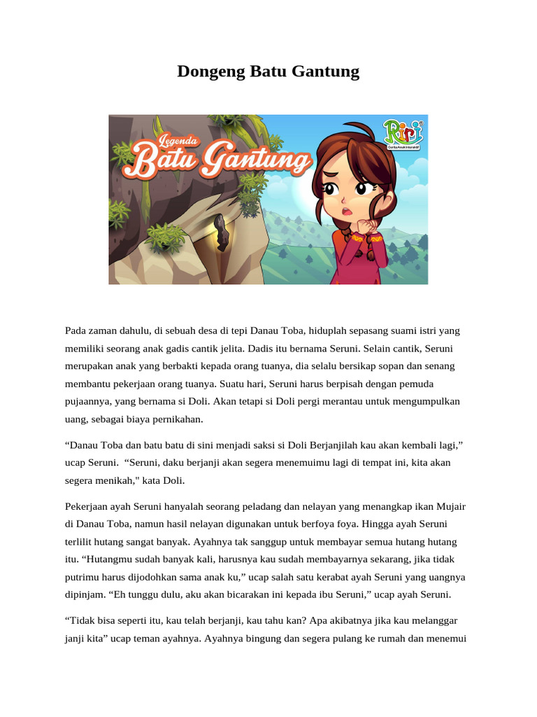 Dongeng Batu Gantung | PDF