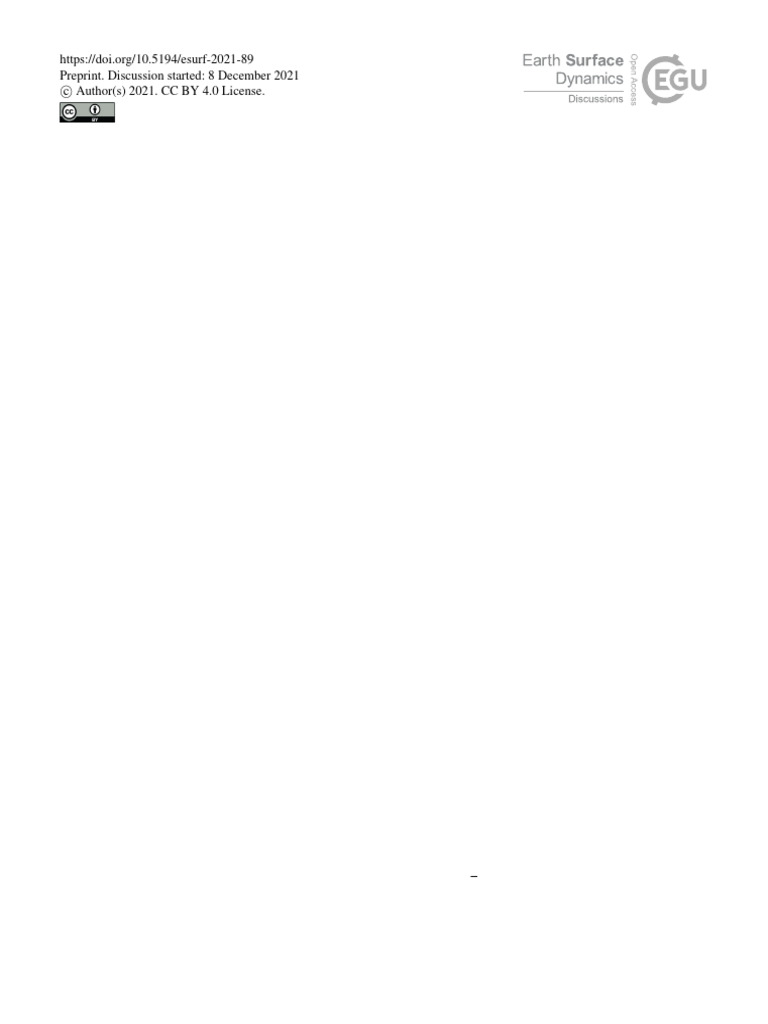 Landscape Responses To Dynamic Topography and Clim | PDF | Erosion | Drainage Basin