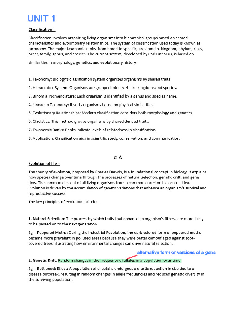 Understanding Taxonomy and Evolution | PDF | Ecosystem | Taxonomy (Biology)