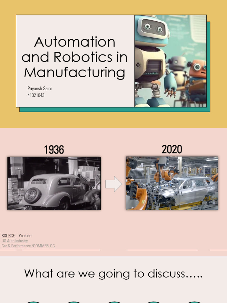 Automation and Robotics in Manufacturing | PDF | Automation | Robot