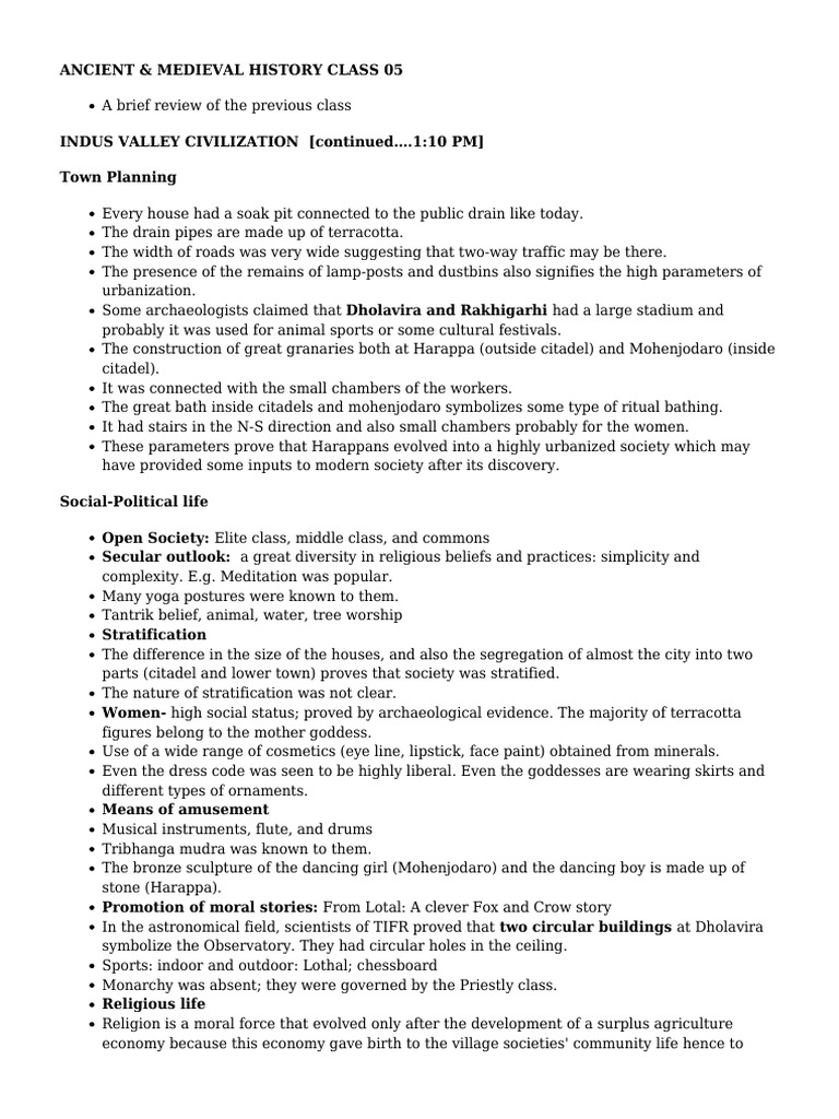 6575 Ancient and Medieval History Class 04 ID 119907 Synopsis | PDF