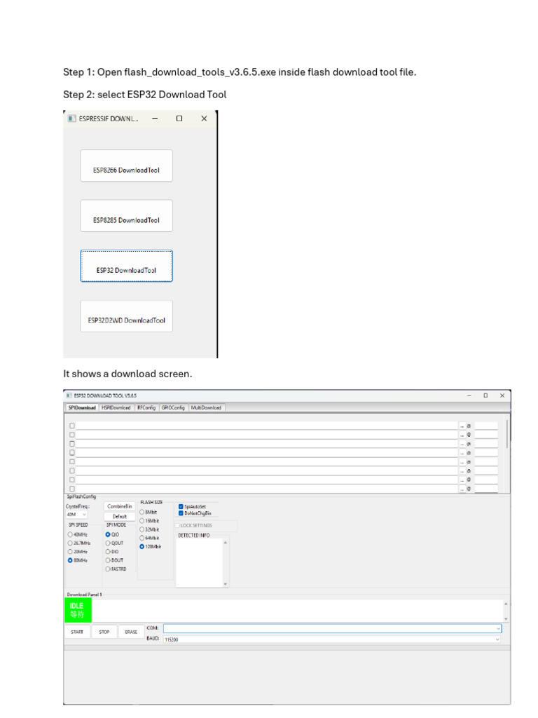 How To Upload Firmware Using Esp Tool | PDF