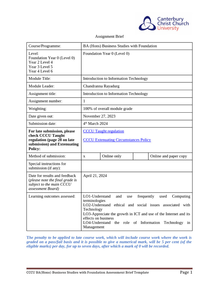 202311-IIT-CCCU LSC BABSF Assessment Brief | PDF | Theory | Methodology