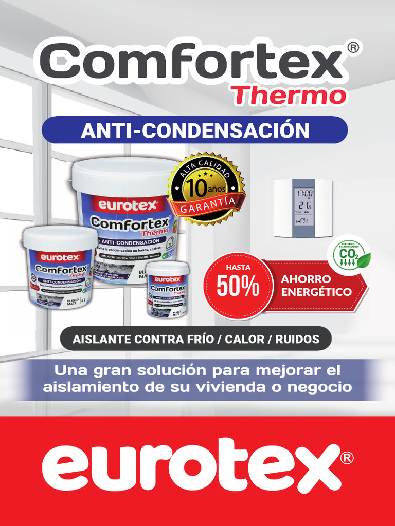 Pintura Aislante Comfortex Thermo® | PDF | Aislamiento térmico | Pintar