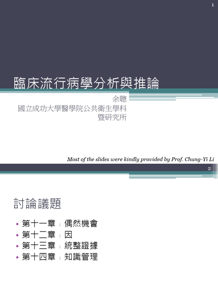 Most of The Slides Were Kindly Provided by Prof. Chung-Yi Li | PDF ...