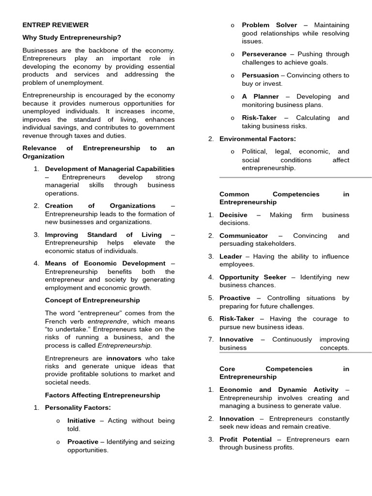 Understanding Entrepreneurship Essentials | PDF | Entrepreneurship ...