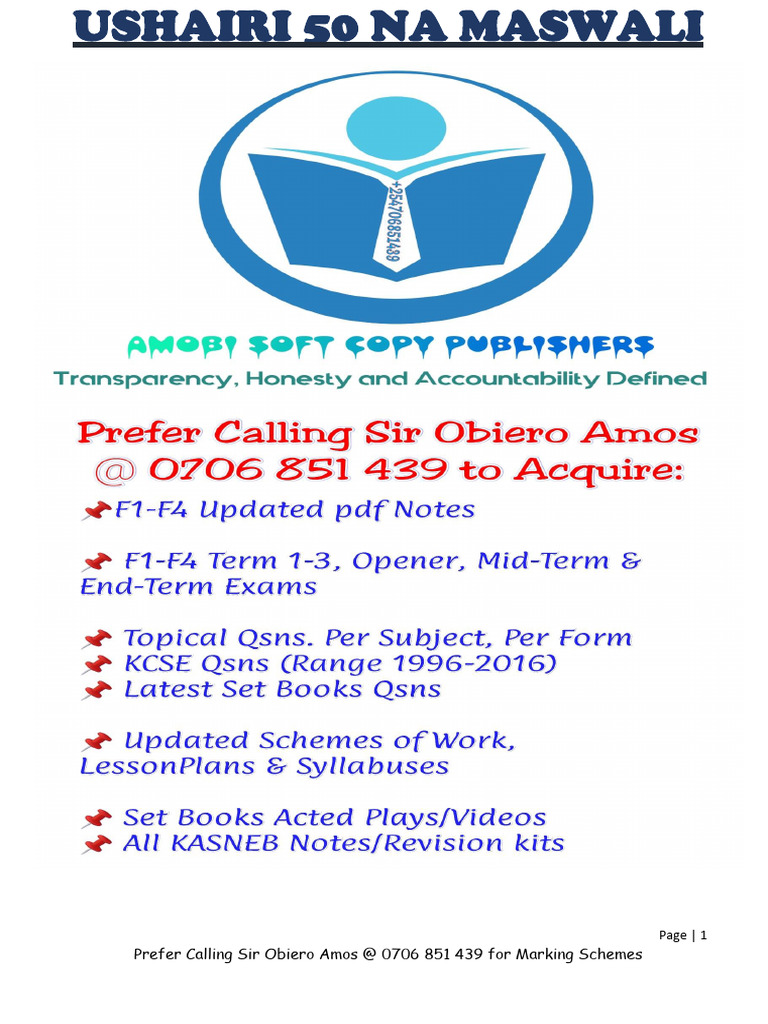 Ushairi 50 & QSNS 0706 851 439 | PDF