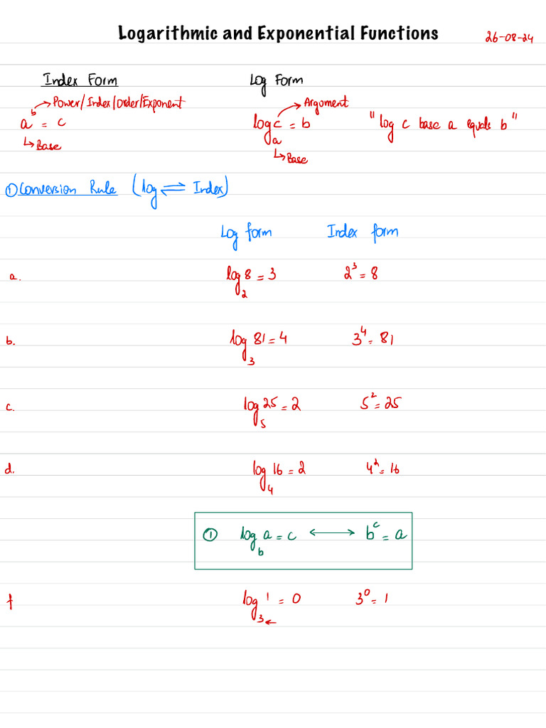 4. Logarithmic and Exponential Functions | PDF | Logarithm | Mathematical Analysis