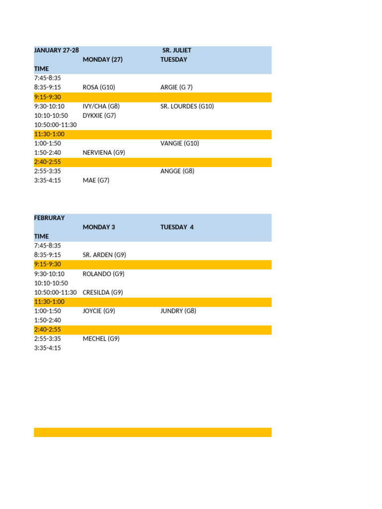 Classroom Observation.sched | PDF