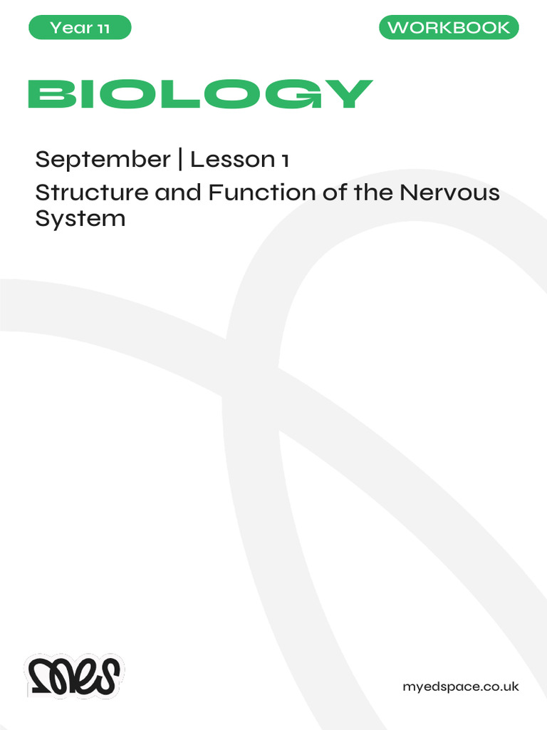 BIOLOGY Lesson 1 Y11 | PDF
