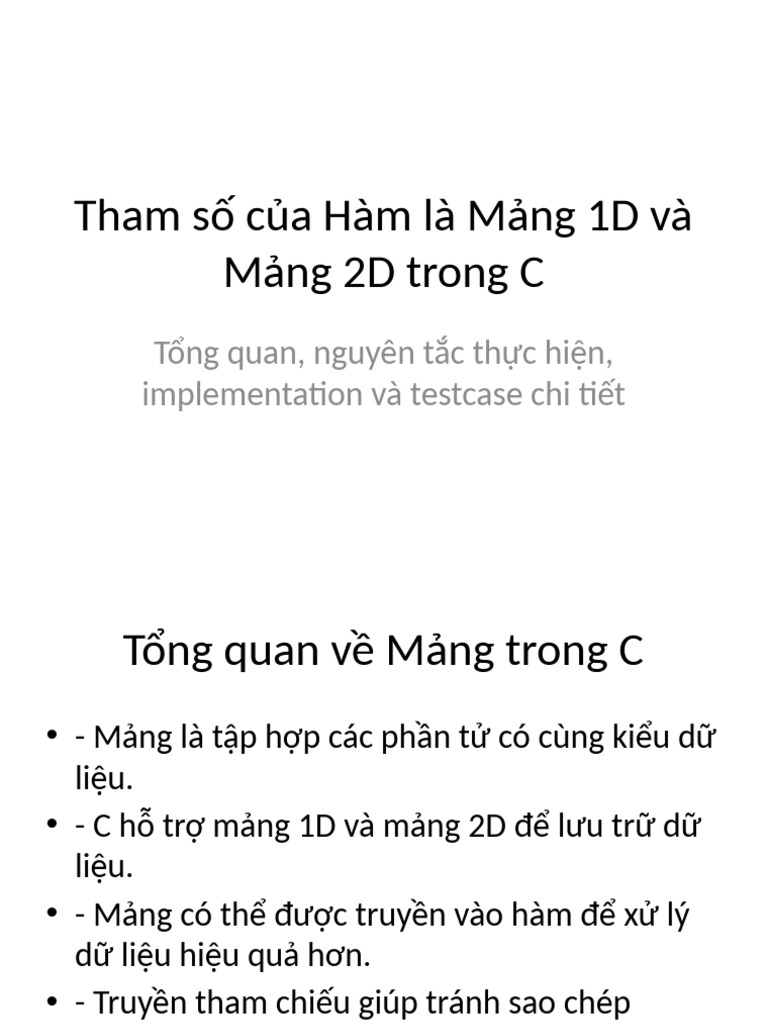Function Array Presentation Detailed | PDF