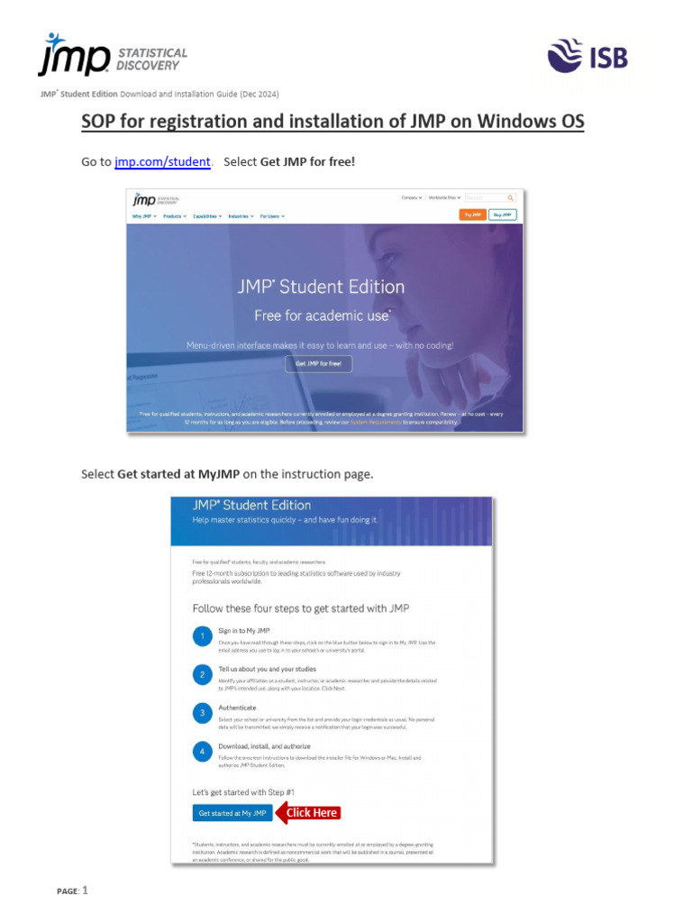 JMP Installation Guide 2025 Windows | PDF | Installation (Computer ...