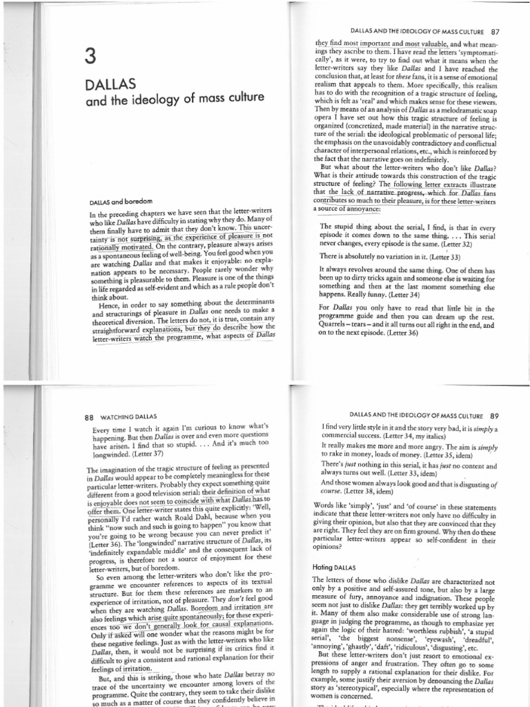 Ien Ang - Watching Dallas | PDF