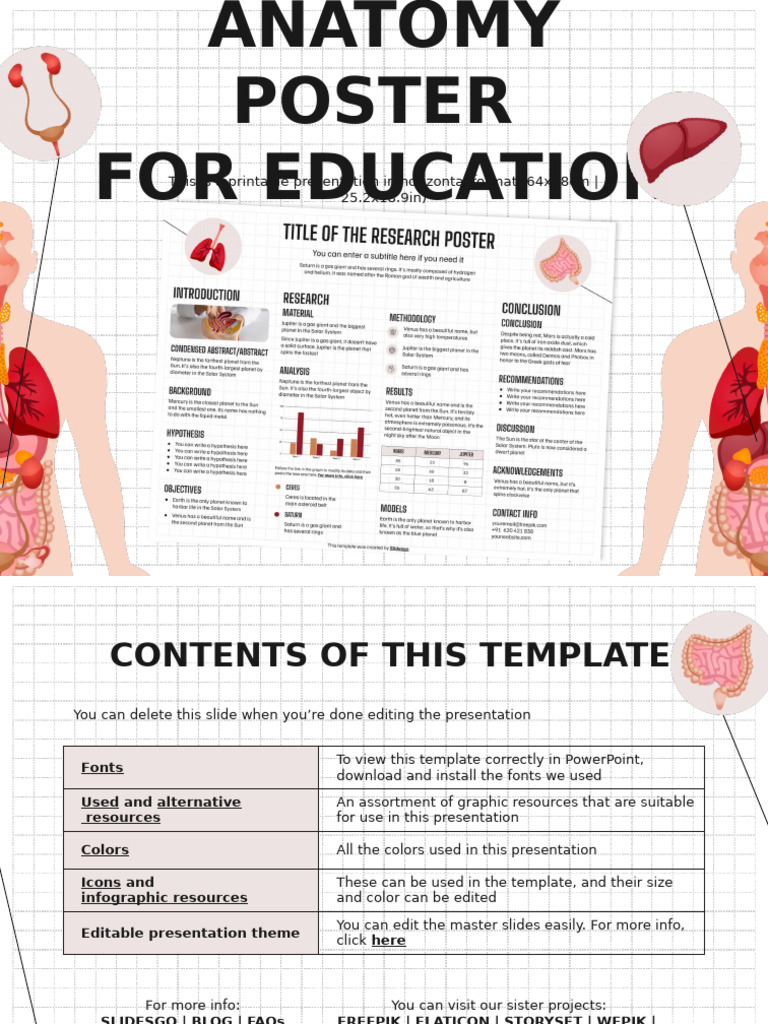 Anatomy Poster For Education by Slidesgo | PDF | Planets | Solar System