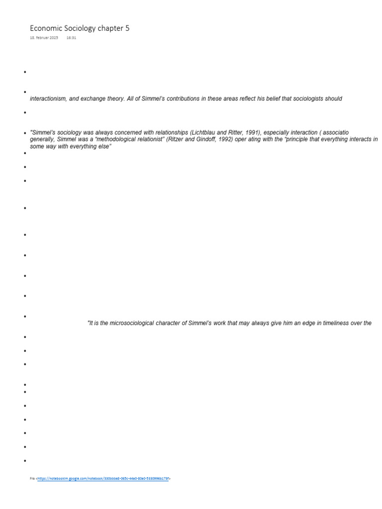 Economic Sociology Chapter 5 | PDF | Sociology | Society