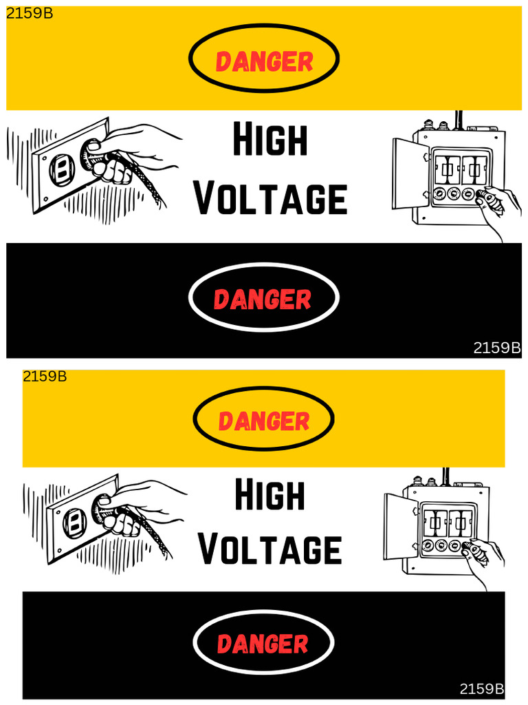 High Voltage Current Warning Sign | PDF