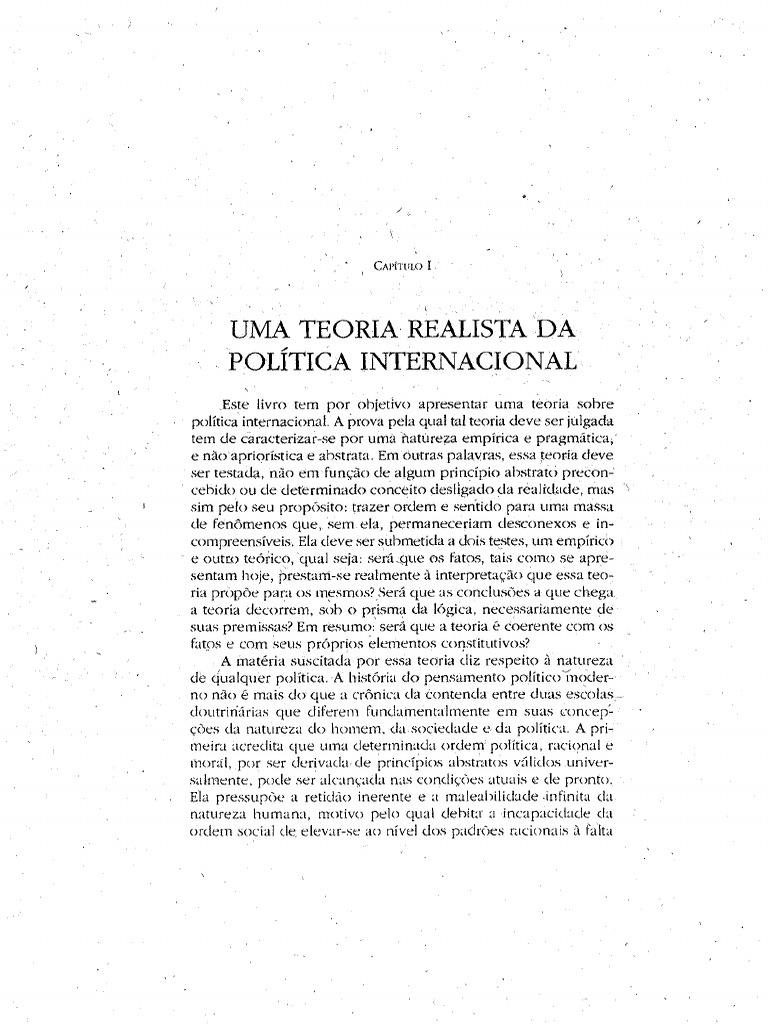 Aula 12 - MORGENTHAU - Uma - Teoria - Realista - Da - Politica ...